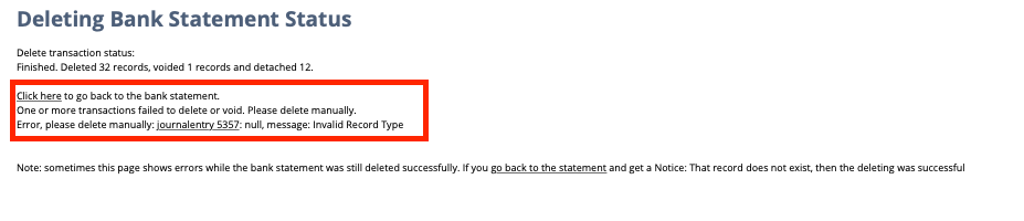 Deleting Statements or Statements to Process – ZoneReconcile Knowledge Base