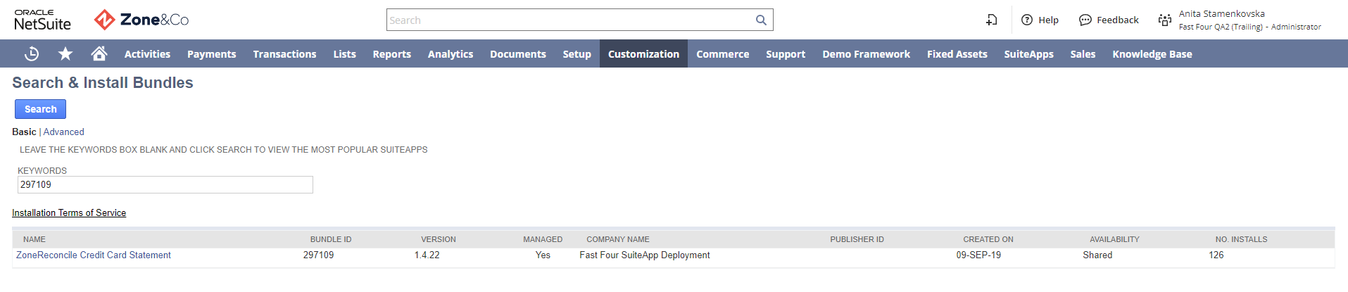 Bundle Installation – ZoneReconcile Knowledge Base
