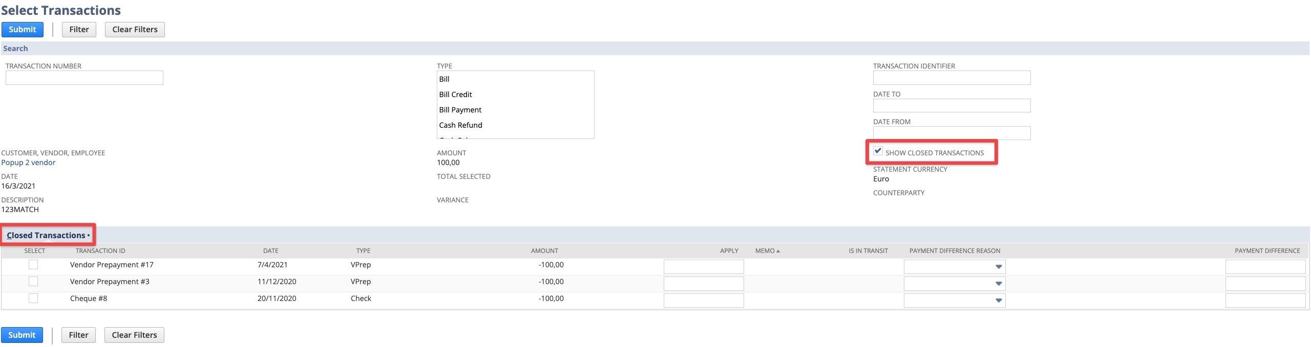 Supported Scenarios for Closed Transactions – ZoneReconcile Knowledge Base