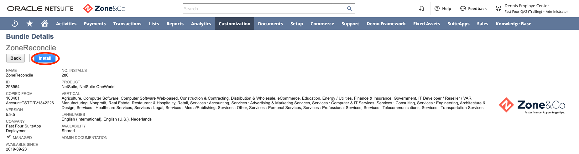 Bundle Installation – ZoneReconcile Knowledge Base