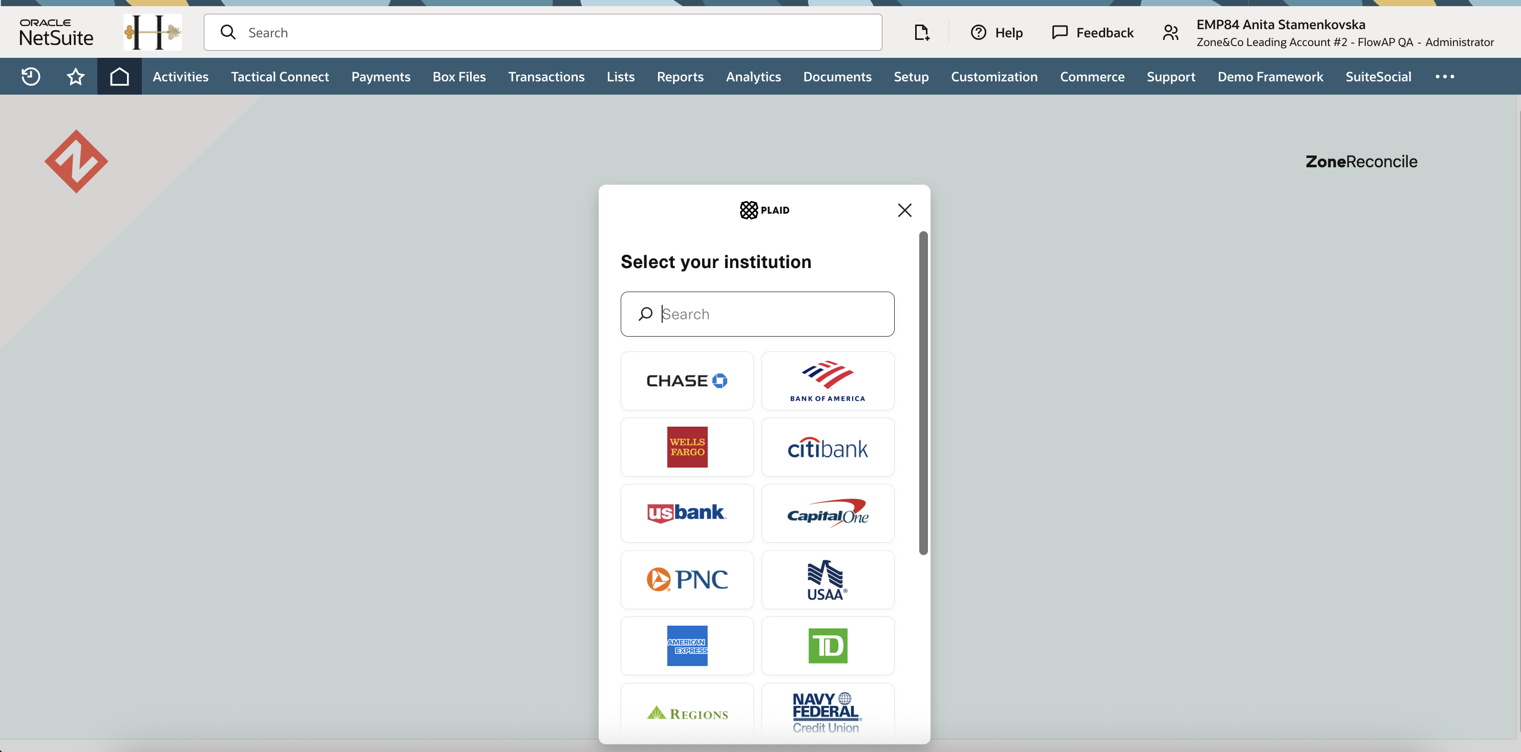 Connectivity API, Setup Assistant – ZoneReconcile Knowledge Base