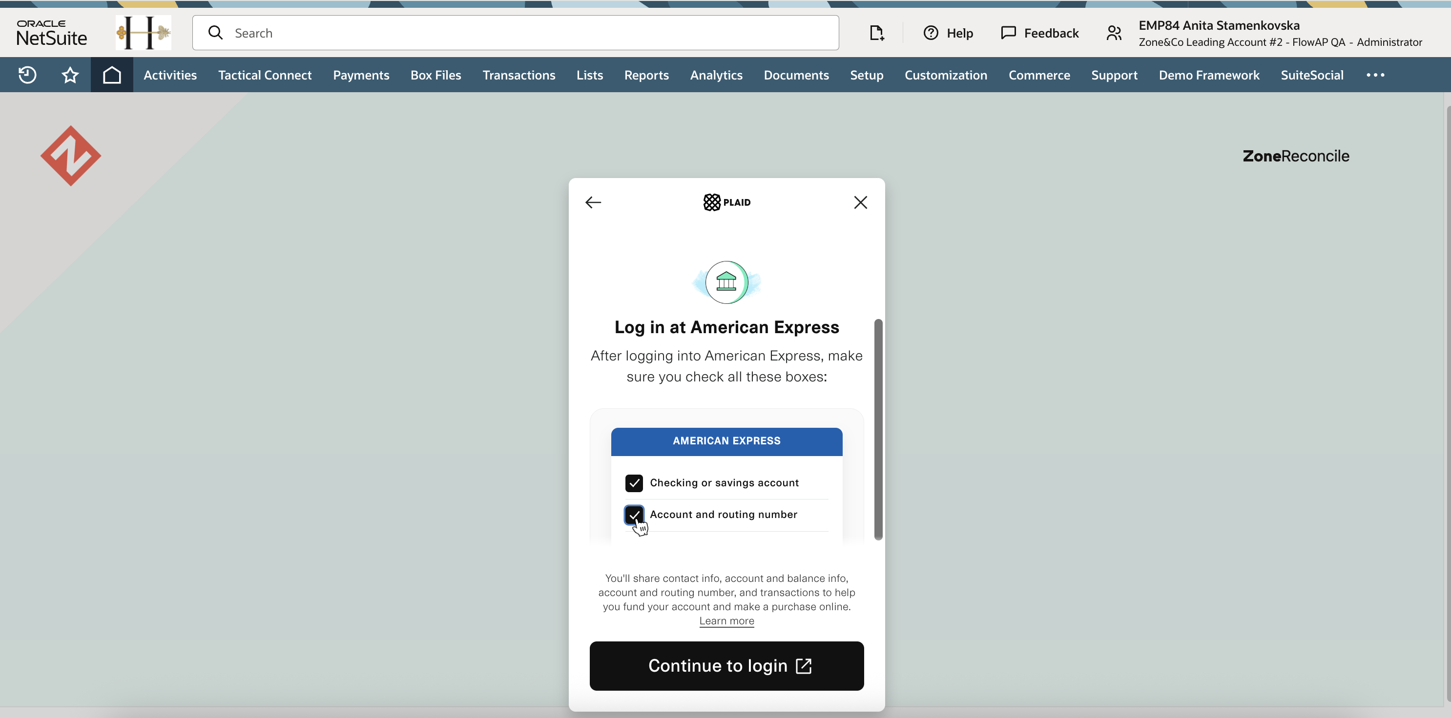 Connectivity API, Setup Assistant – ZoneReconcile Knowledge Base
