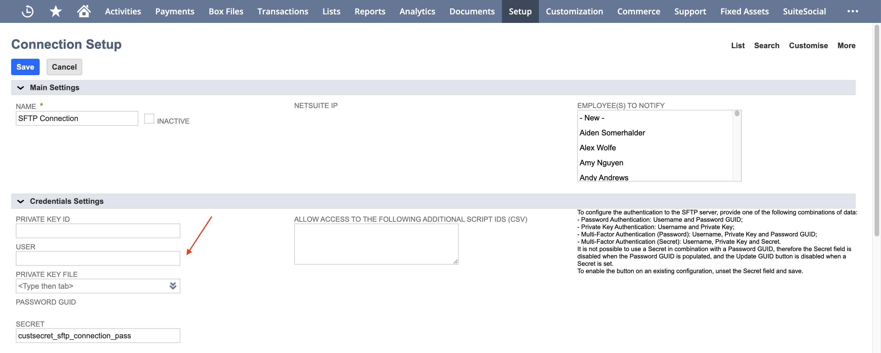 Configure Connection Configuration – ZoneReconcile Knowledge Base