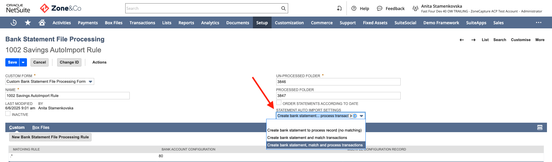 Auto processing Bank Statement files that are in the file cabinet – ZoneReconcile Knowledge Base