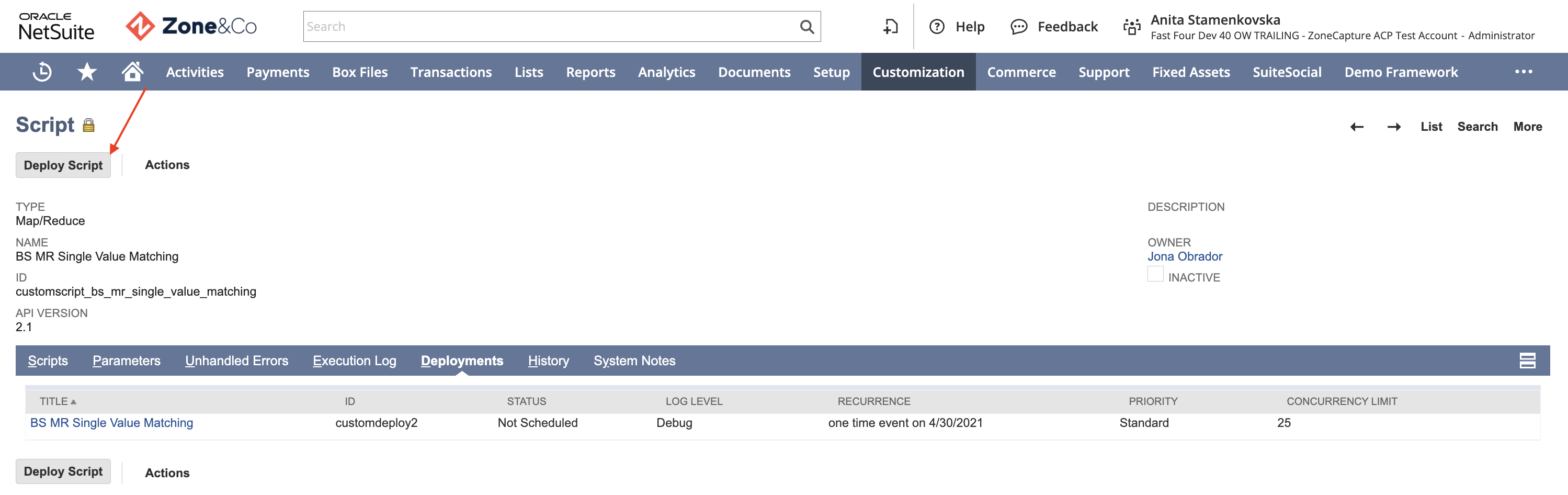 Single Value Matching – ZoneReconcile Knowledge Base