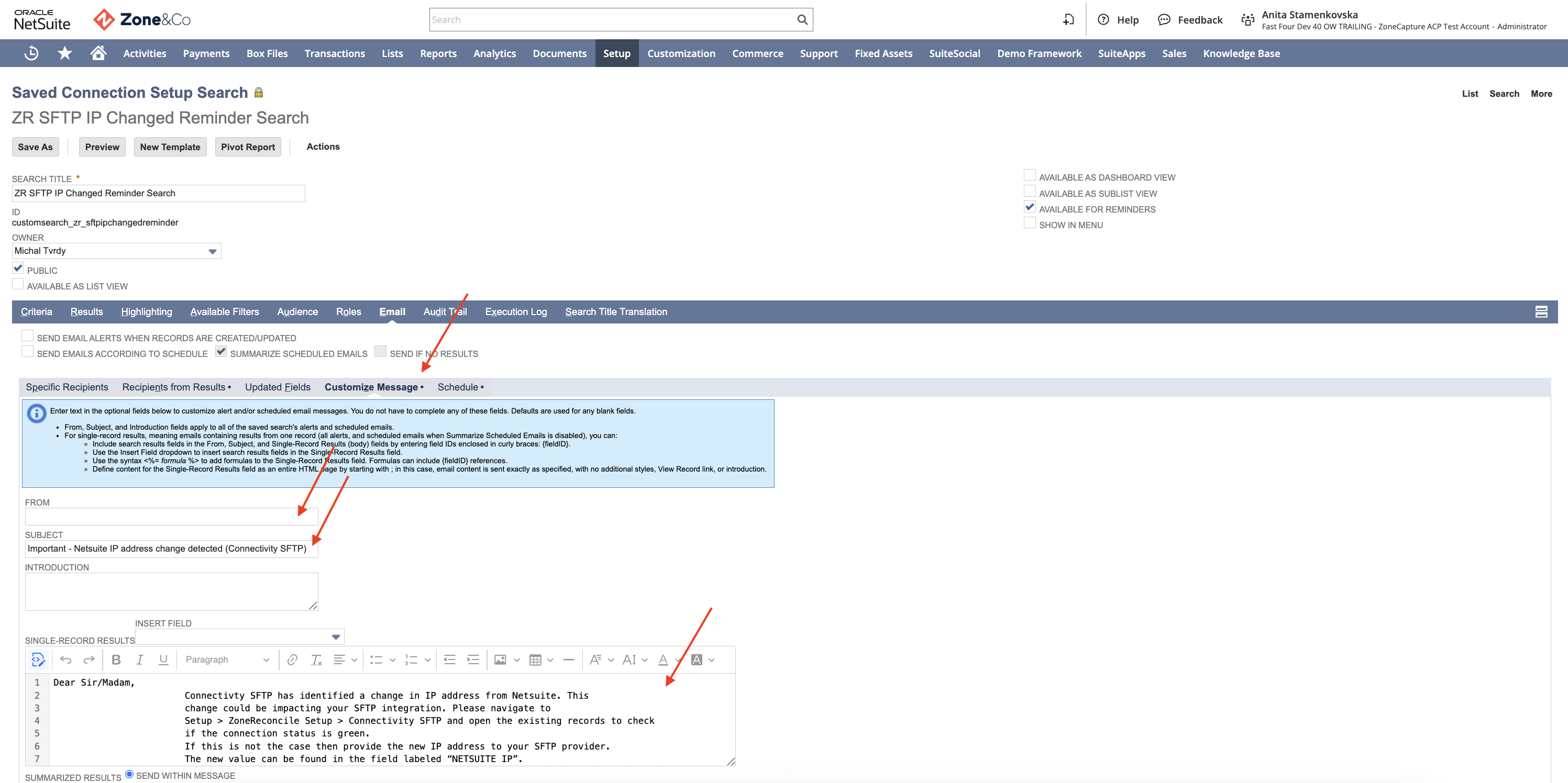Setup IP Change Reminder – ZoneReconcile Knowledge Base
